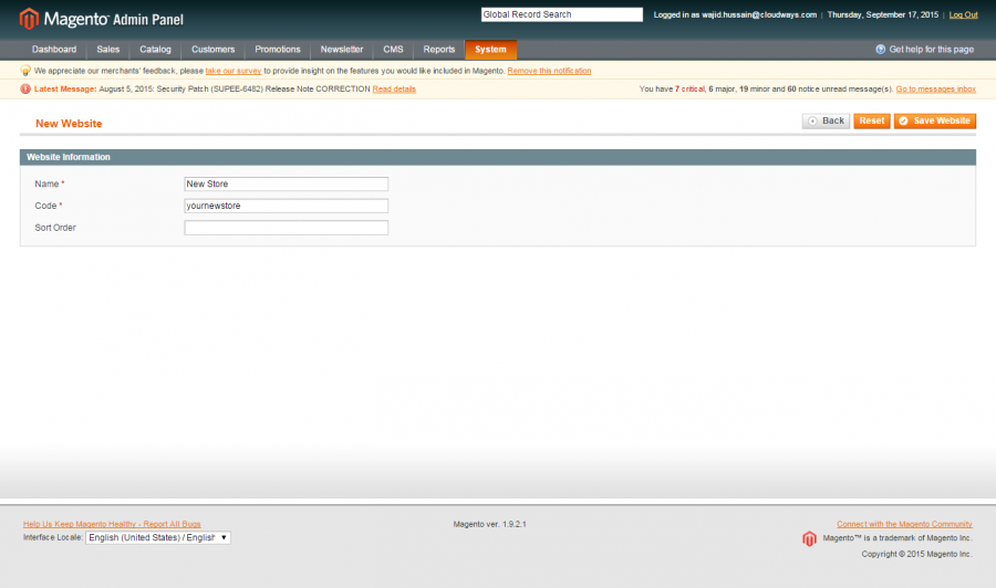 How to Setup and Configure Multiple Stores in Magento