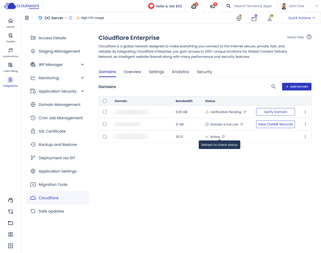 Cloudflare Enterprise Add-on Offers More User Controls