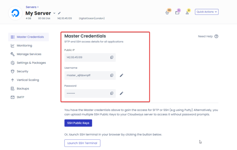 Master Credentials | The Official Cloudways Blog