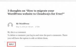 Reply-button | The Official Cloudways Blog