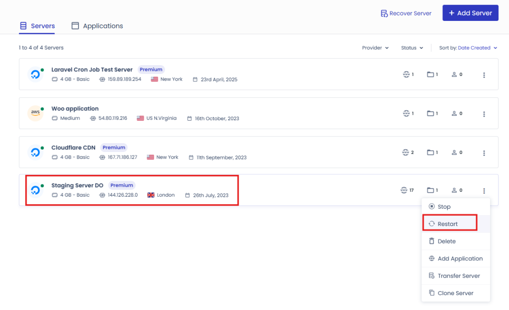 Restart Server | The Official Cloudways Blog