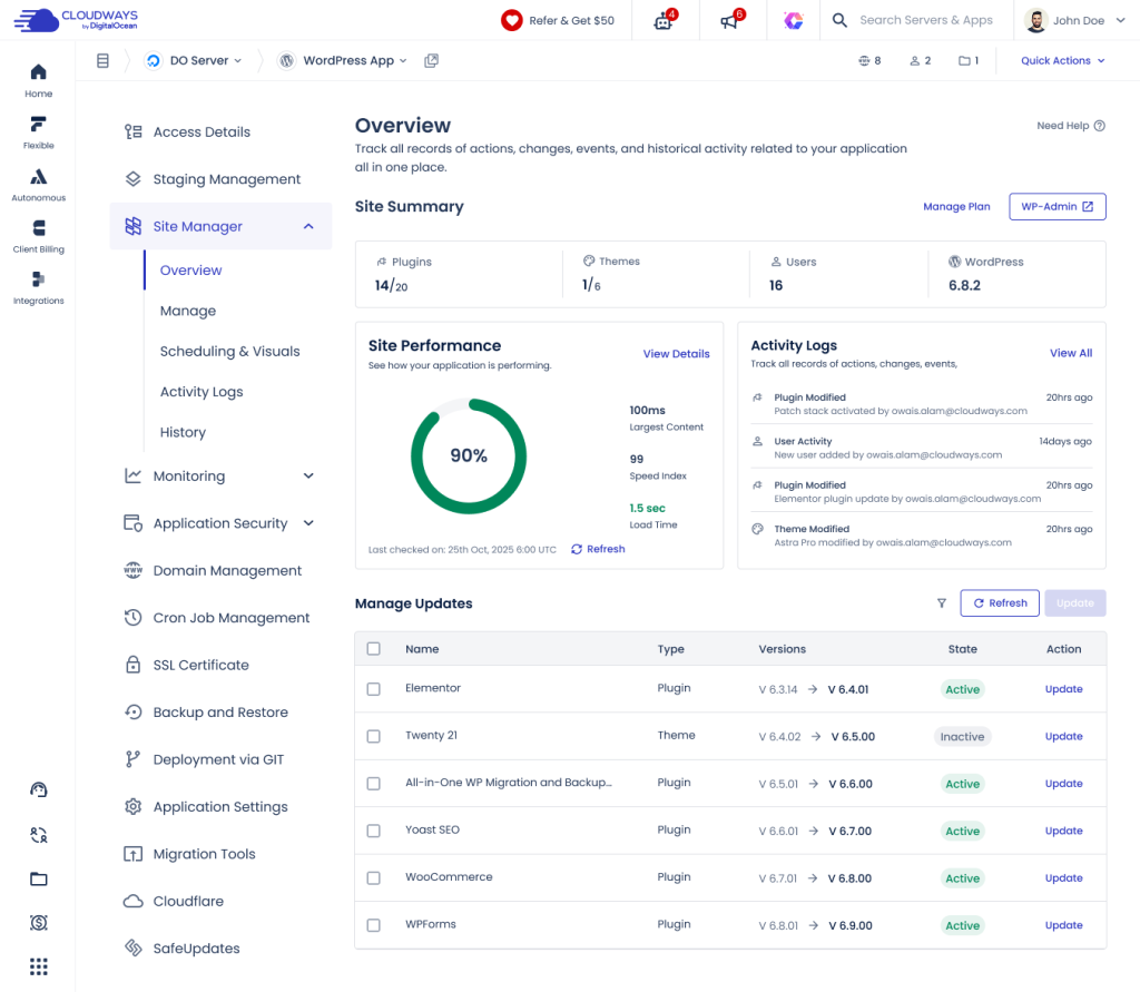 Introducing Cloudways Site Manager for WordPress