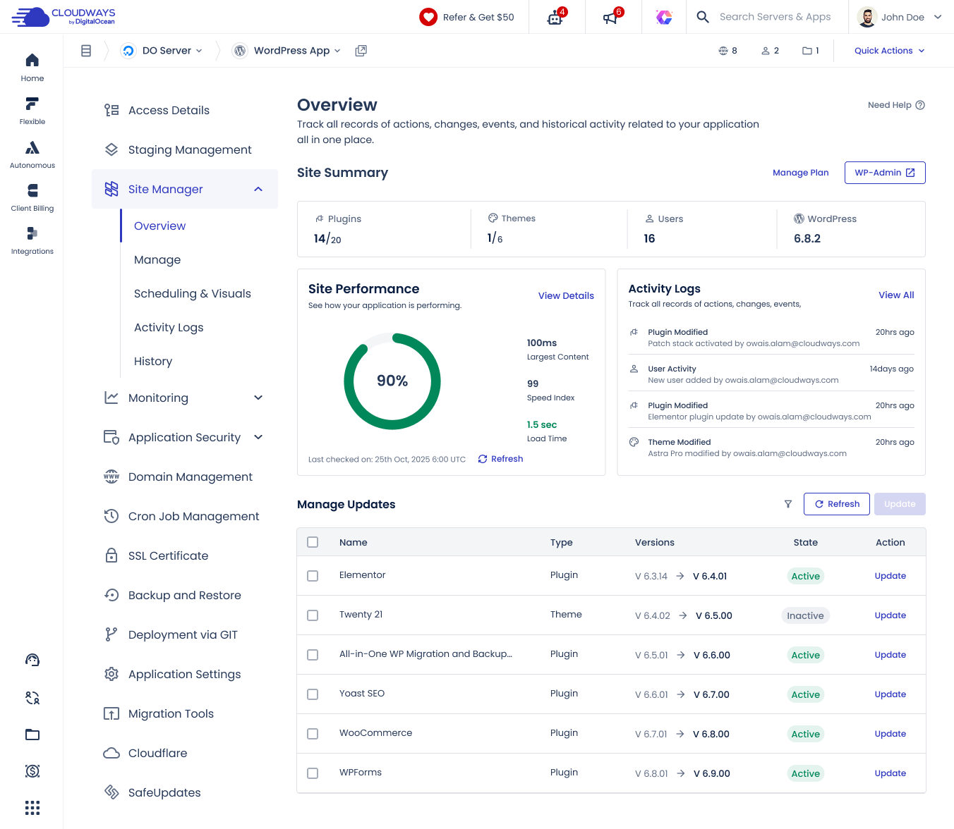 Introducing Cloudways Site Manager for WordPress