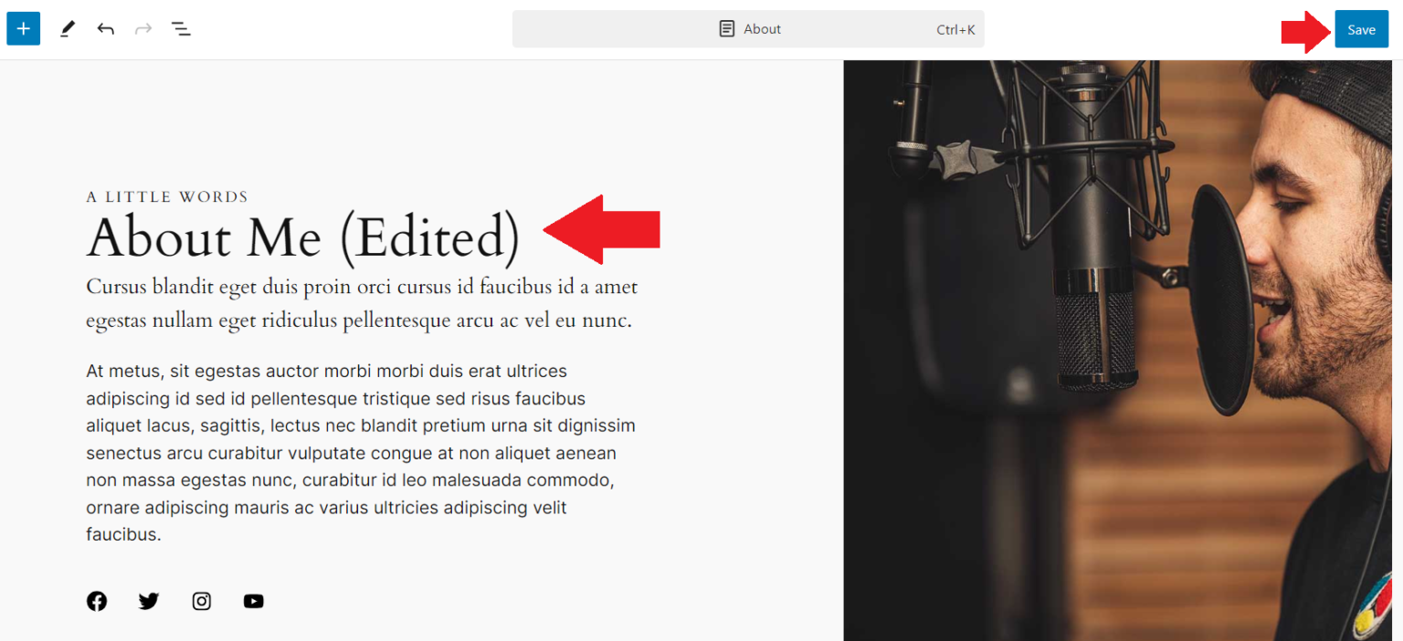 Use the full-site editor tools to adjust the layout | The Official ...