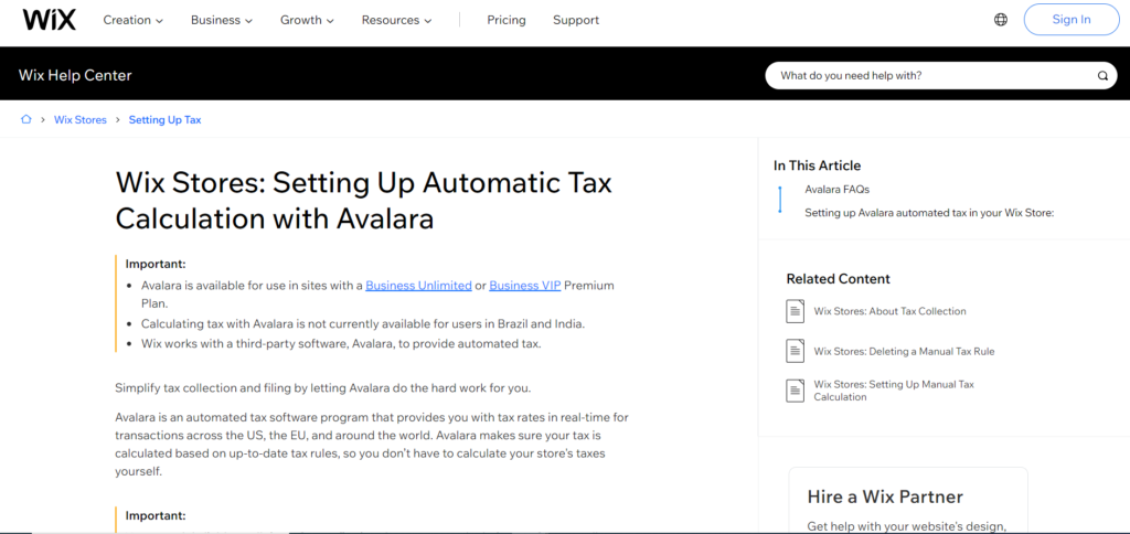 Wix – Tax Settings | The Official Cloudways Blog