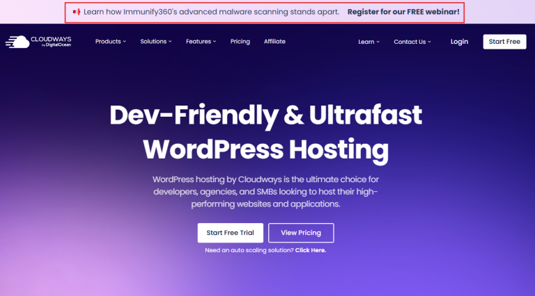 global banner to advertise your offer | The Official Cloudways Blog