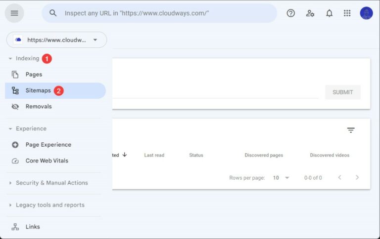 gsc indexing sitemaps | The Official Cloudways Blog