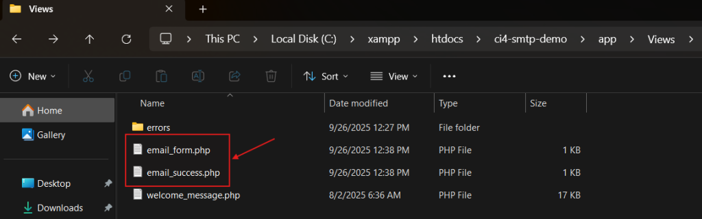 How to Send Email in CodeIgniter 4 with SMTP