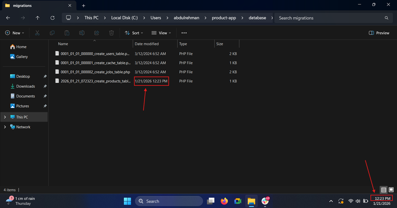 open the newly created migrations file | The Official Cloudways Blog